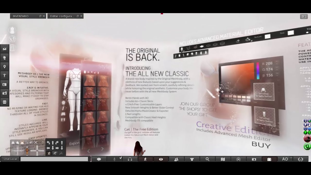 Cuerpo Legacy Mesh Classic (TMP) - conseguirlo y usarlo - Second Life ...