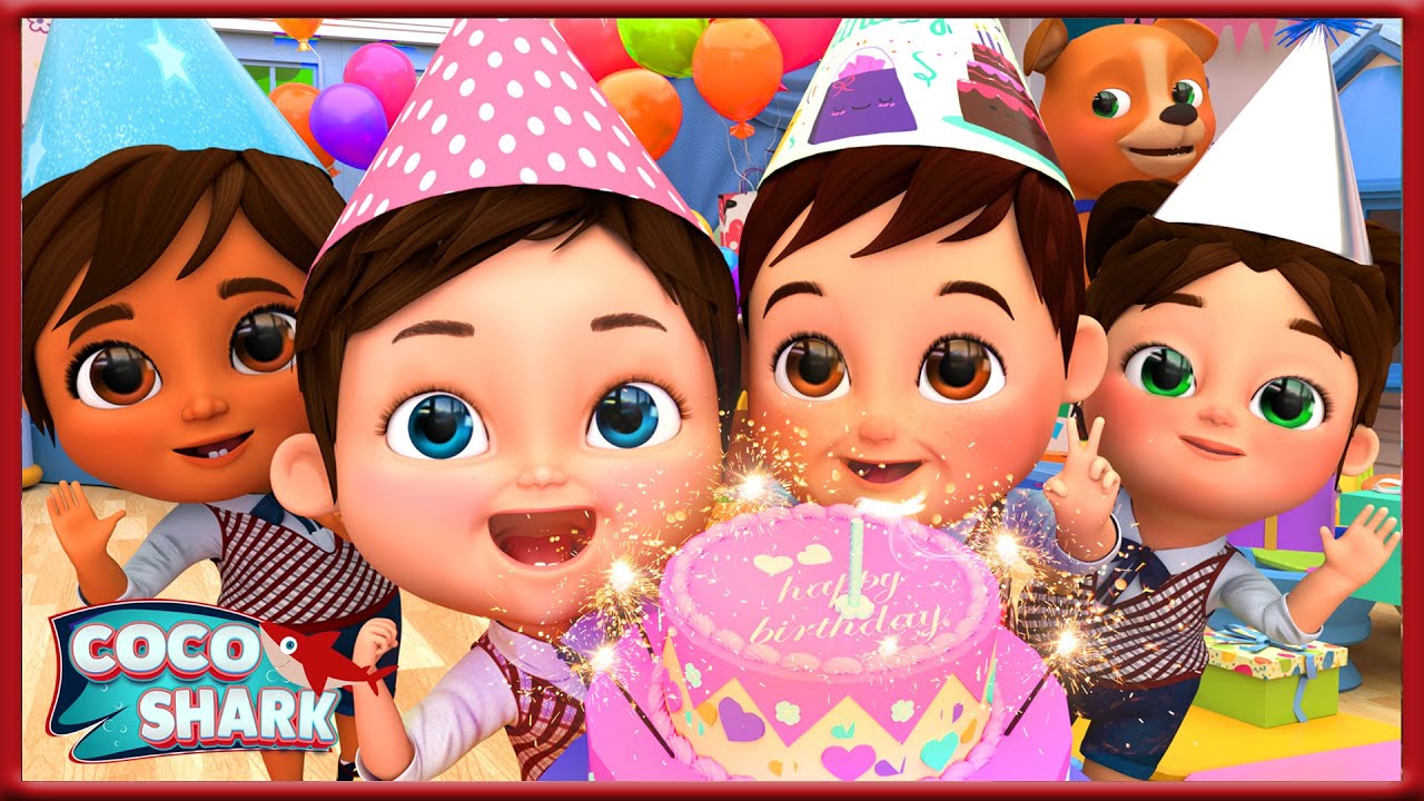 𝑵𝑬𝑾 - Happy Birthday - Nursery Rhymes & Kids Songs - Coco Shark Nursery ...