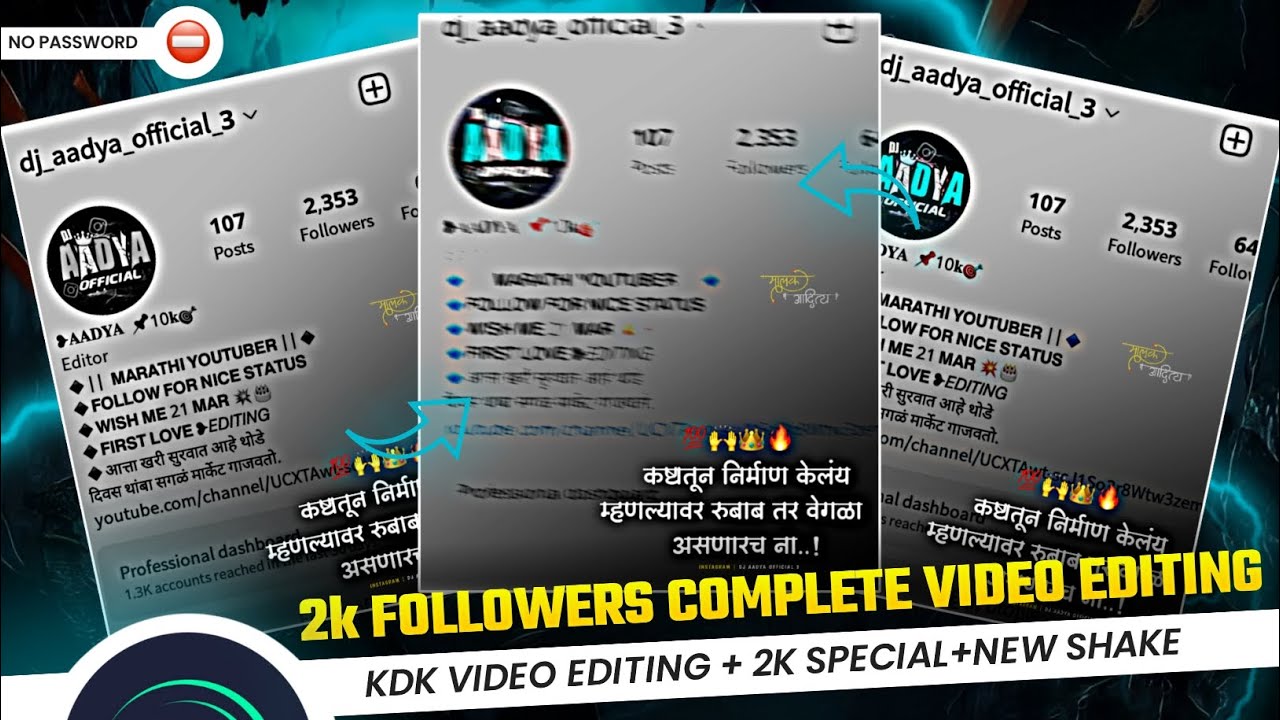 2k 🔥followers complete status editing new concept|instagram followers ...