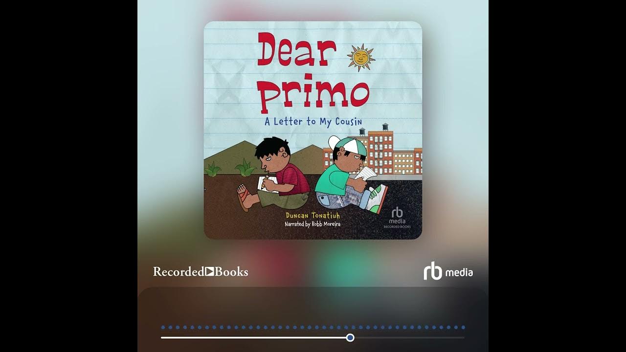 Audiobook Sample: Dear Primo - YouTube