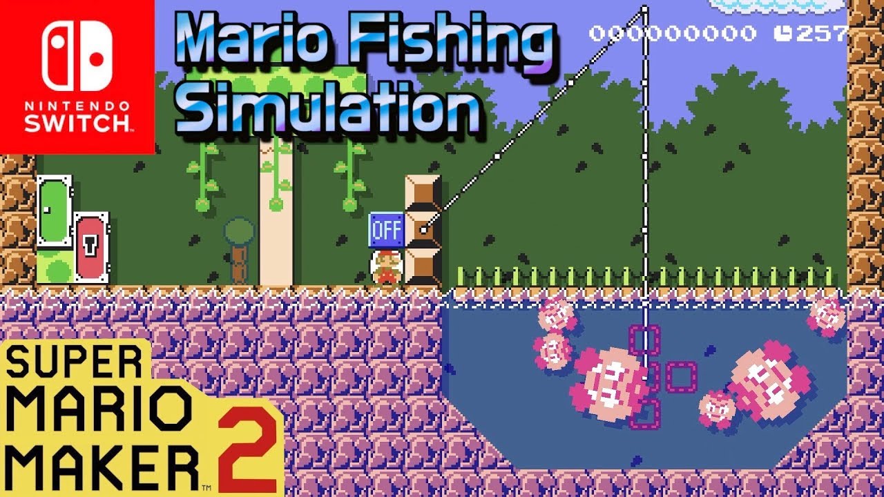"Mario Fishing Simulation" - Super Mario Maker 2: course world play #38 ...