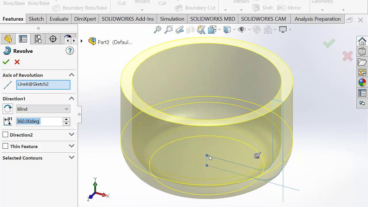 Handle Tip Part - SolidWorks 2018 Tutorial - YouTube