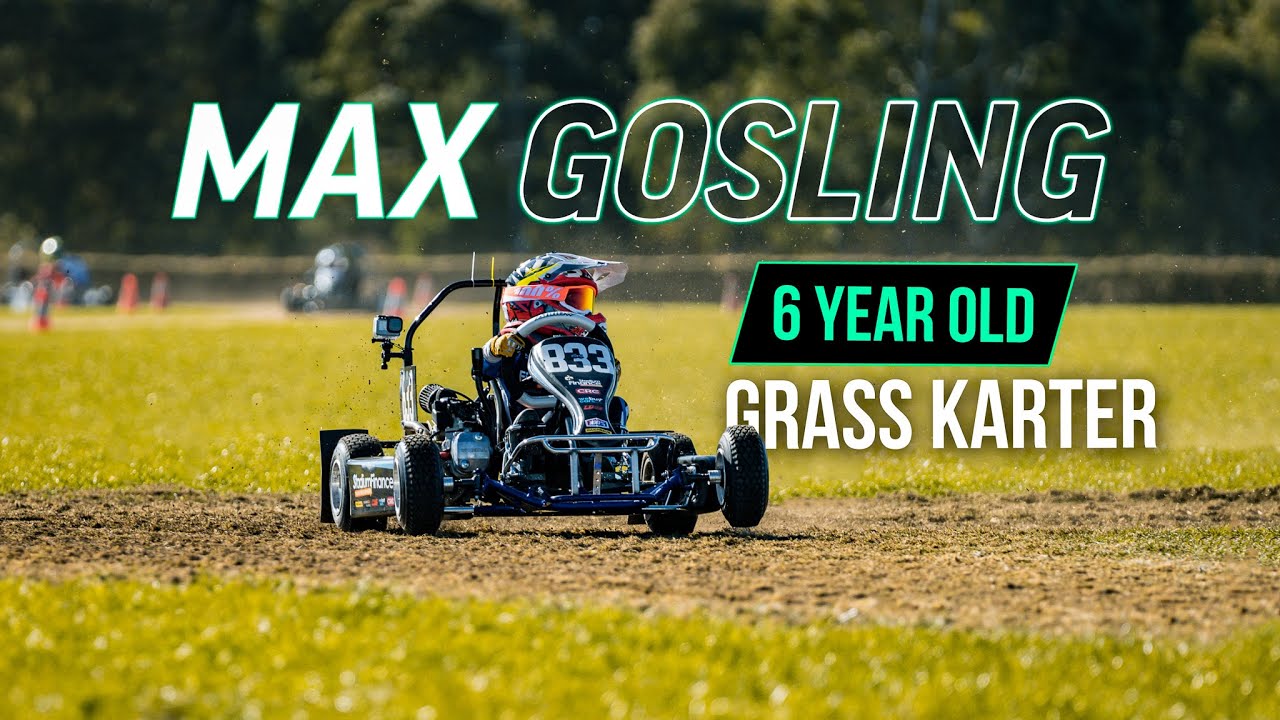 Unbelievable 6 Year Old Grass Kart Racer - Max Gosling! - YouTube