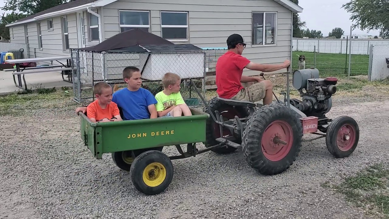 Gibson Model A Tractor (1946) - YouTube
