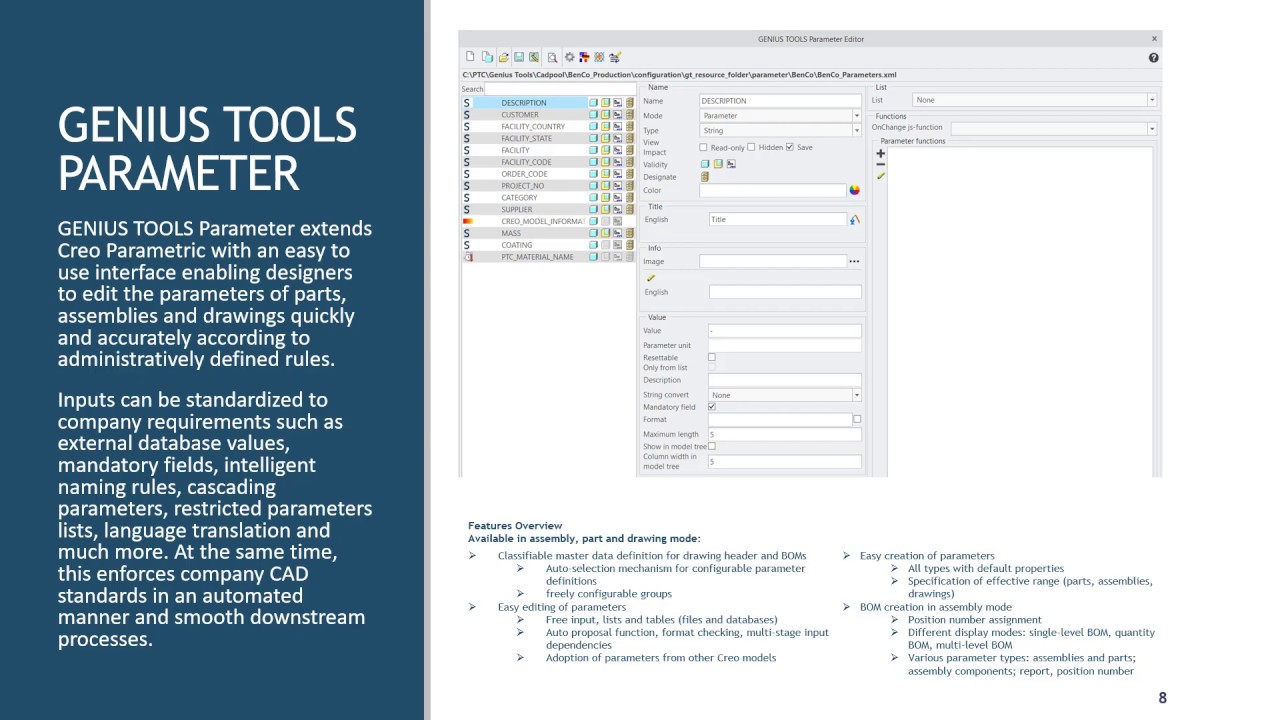 GENIUS TOOLS Parameter - YouTube