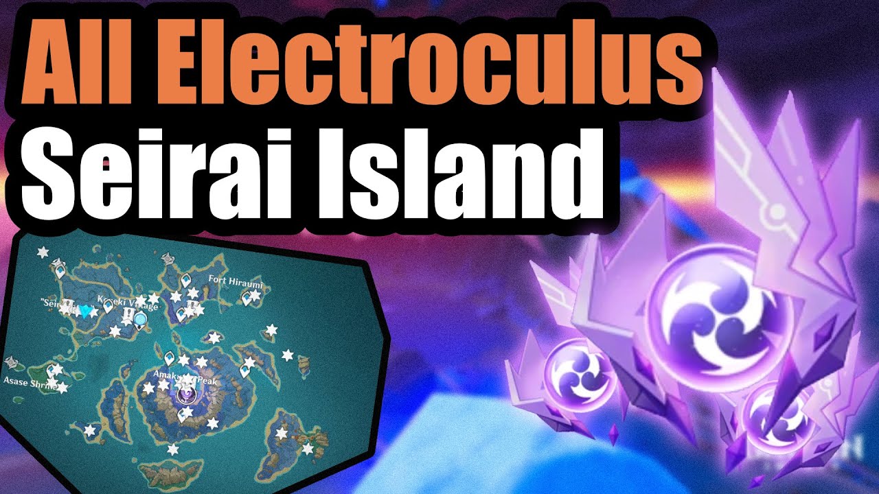 All Electroculus : Seirai Island - [Genshin Impact 2.1] - YouTube