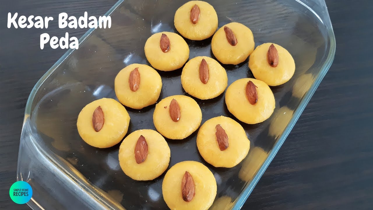 Badam peda recipe | Krishna Jeyanthi Special | Kesar Badam Peda | Peda ...