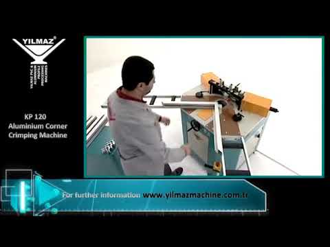 ISOTEMA YILMAZ KP 120 Aluminium Corner Crimoer Hydraulic - YouTube