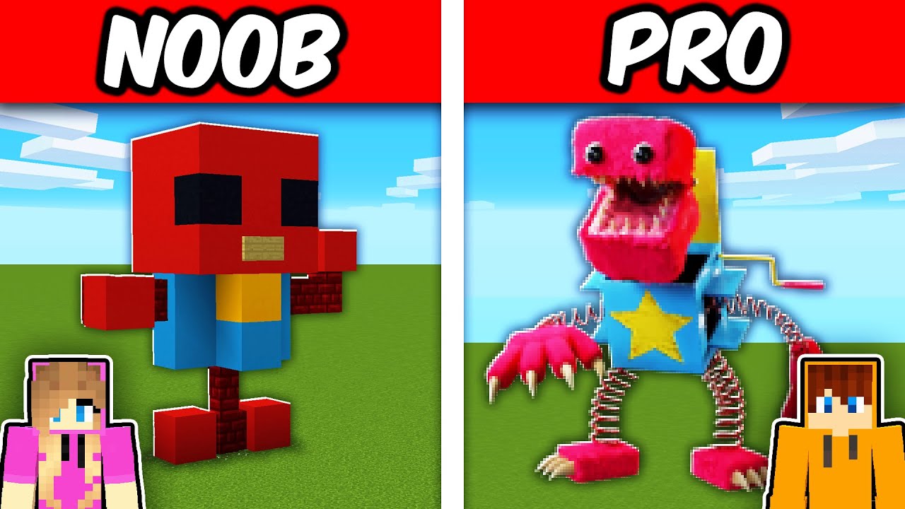 BOXY BOO Build Challenge: NOOB VS PRO (Project Playtime) - YouTube