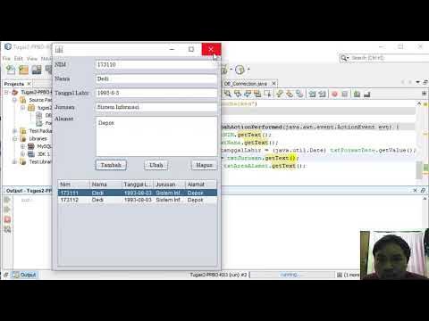 CRUD JAVA NETBEANS - #4 Membuat Syntax Insert, Update Delete Pada Java dan MySQL - YouTube