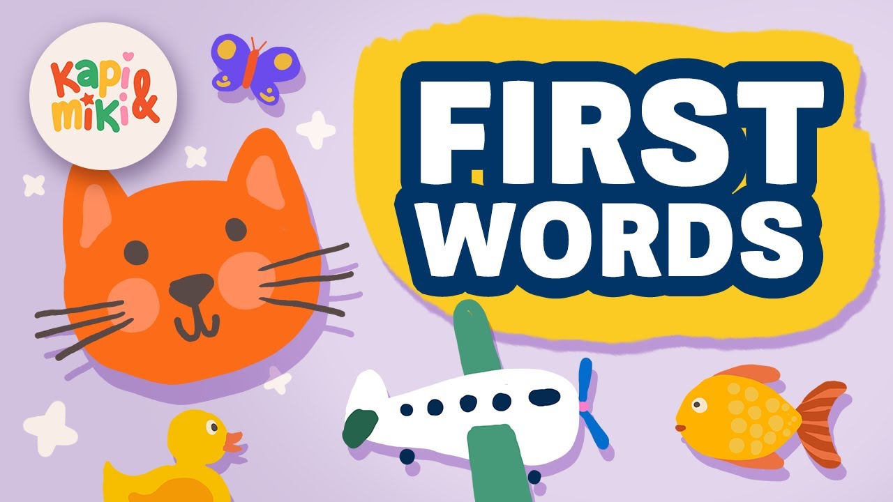 Learning first Words. A Child's First Words in English (part 1) - YouTube