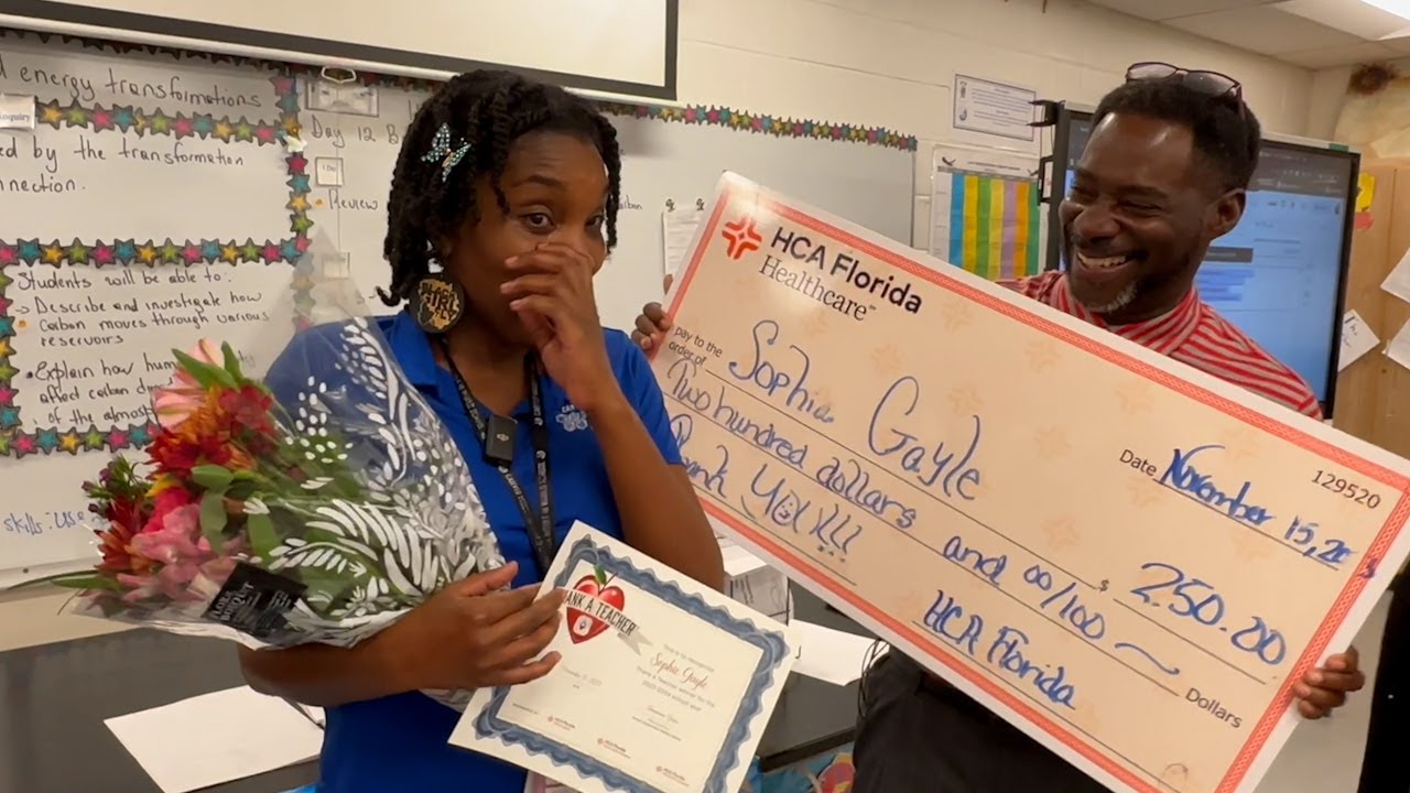Thank a Teacher: Sophia Gayle from Carver Middle - YouTube