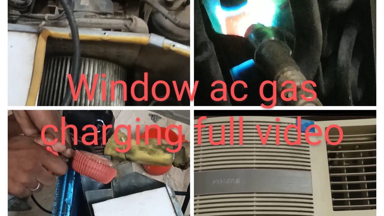 Voltas window ac gas charging #window ac not cooling#window ac #video ...