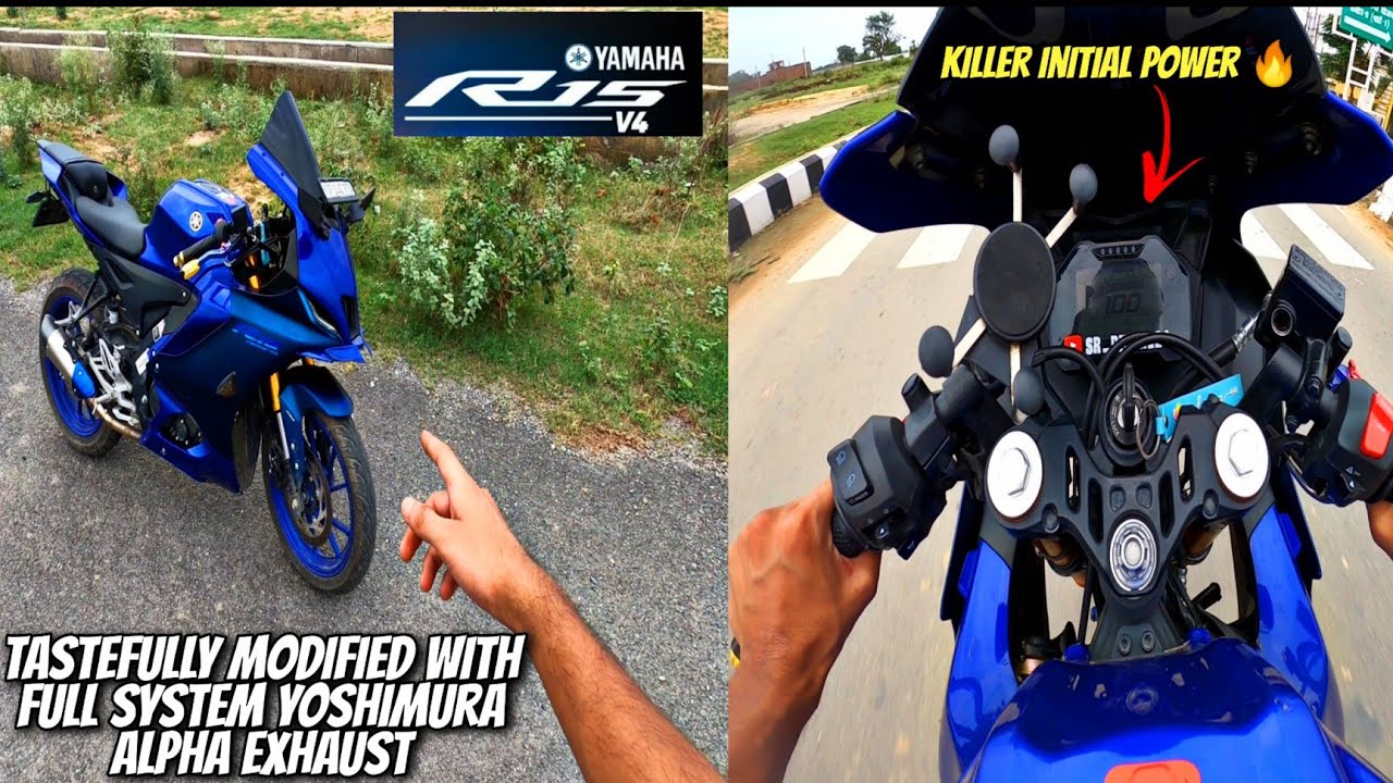 Yamaha R15 v4 tastefully modified along with yoshimura alpha full ...