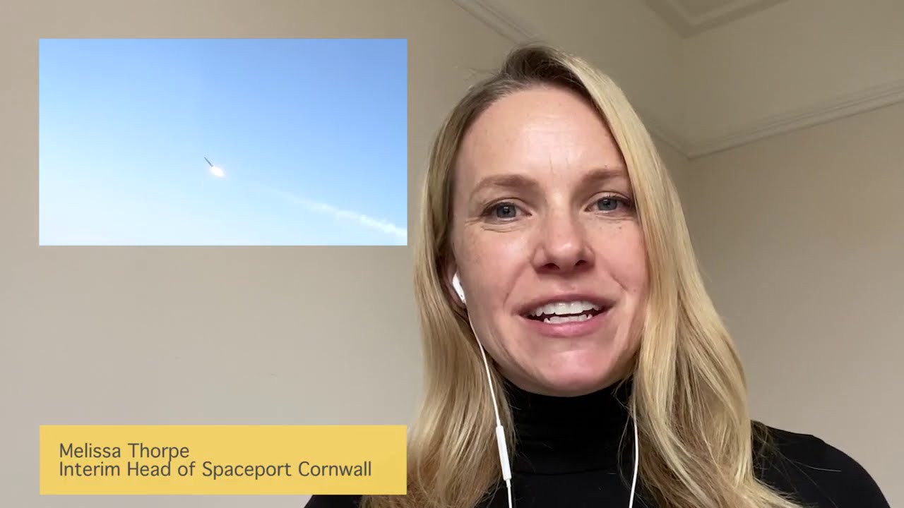 Melissa Thorpe | Spaceport Cornwall | Virgin Orbit Launch - YouTube