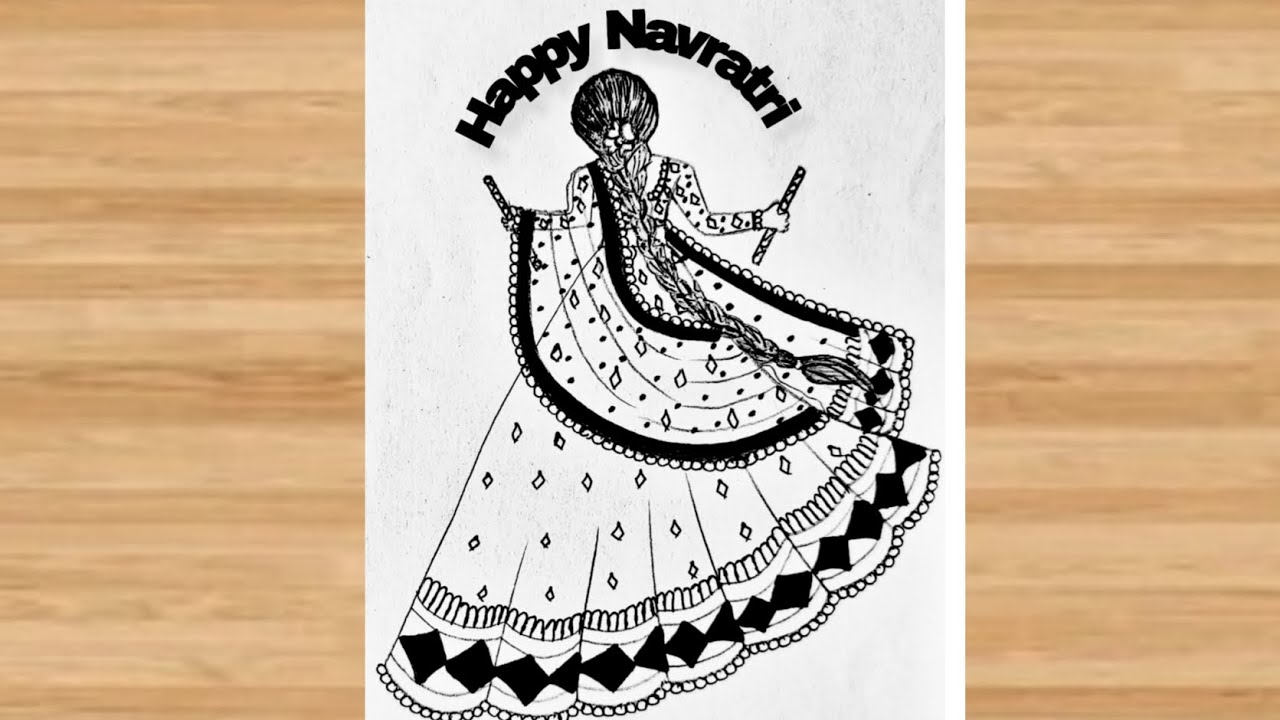 Navratri Special Drawing | Sundar Navratri Drawing Kaise Bnay ...