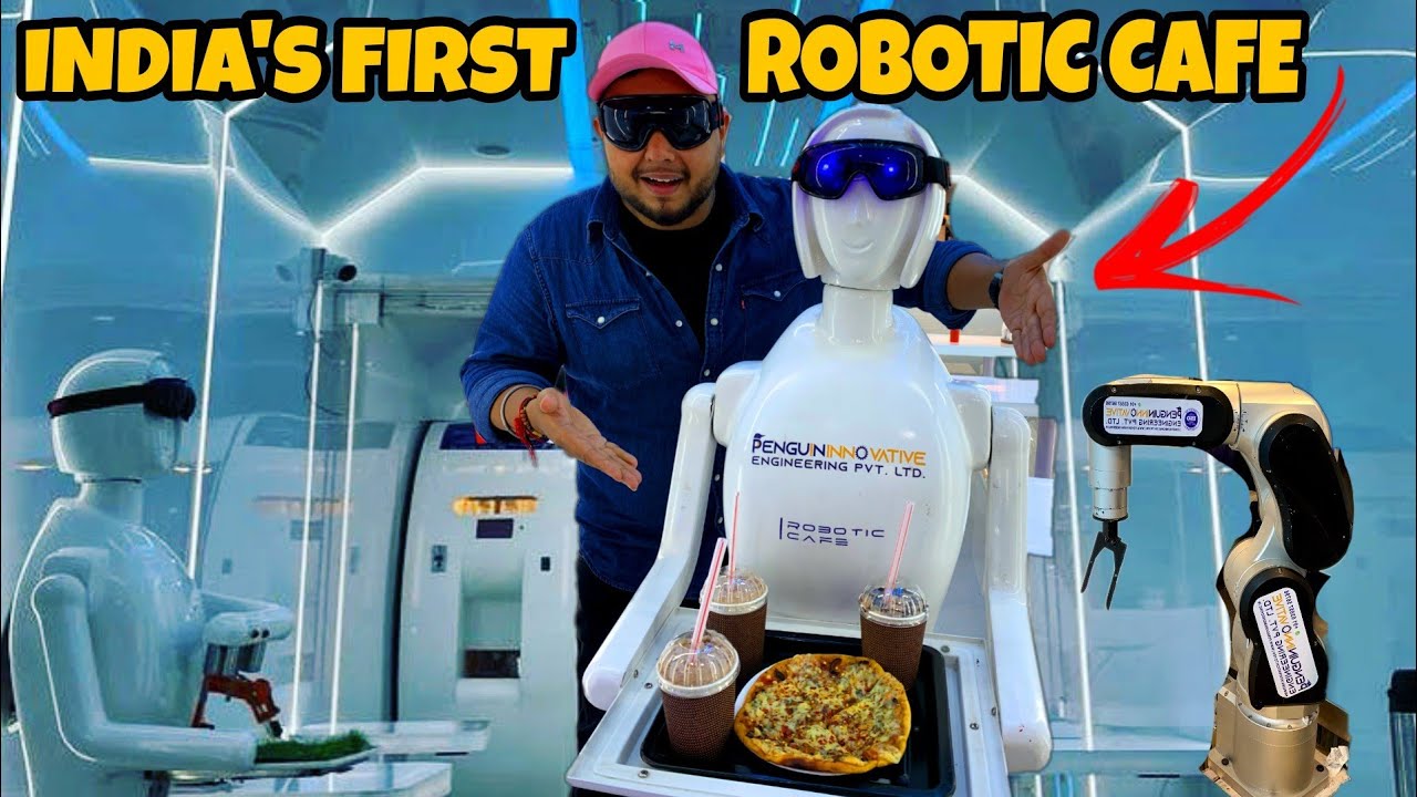 INDIA'S FIRST FULLY AUTOMATIC ROBOTIC CAFE 😳😳 ROBOT'S बनाते है or खुद ...