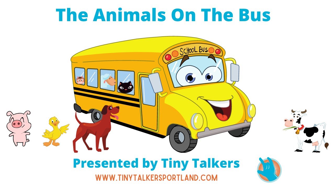 "ANIMALS ON THE BUS" Song & Signs! (Baby Sign Language) - YouTube