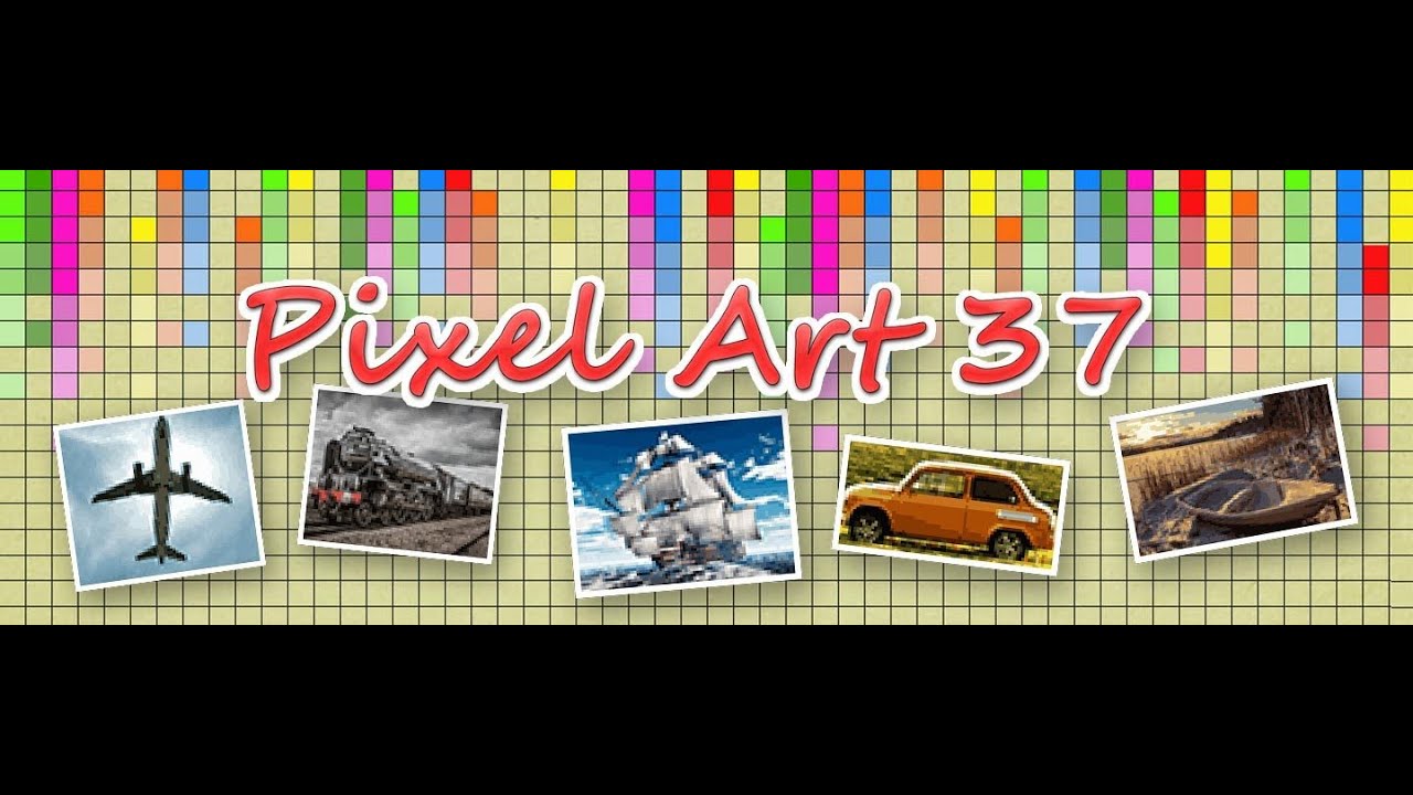 Pixel Art 37 - iWin - Paint By Numbers - YouTube