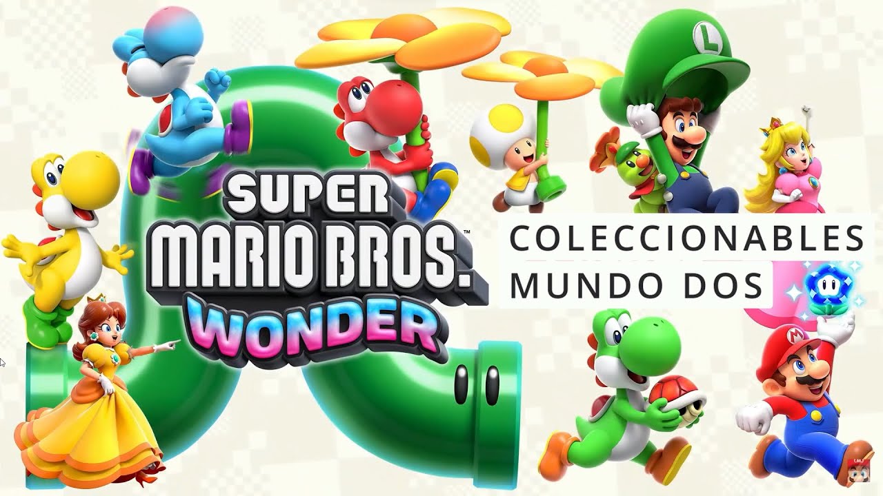 GUÍA Super Mario Bros Wonder Mundo 2 - TODOS los COLECCIONABLES Monedas ...