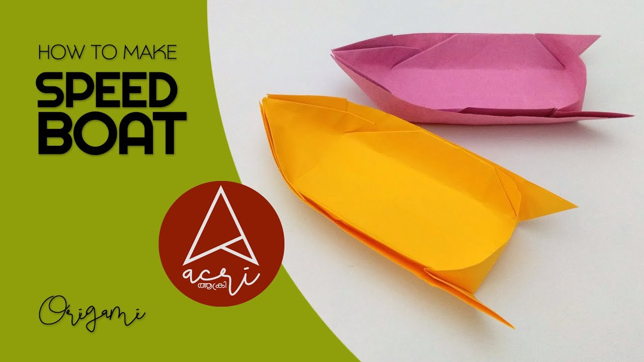 How to Make a Paper Speed Boat | Paper Craft | #papercraft #origami # ...