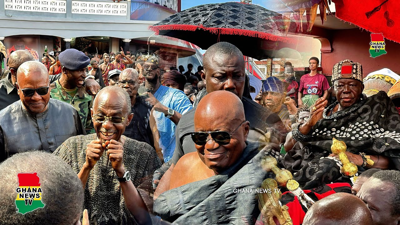 Otumfour rides in Palaquin, Prez Mahama & Prez Akufo Addo clashes at ...