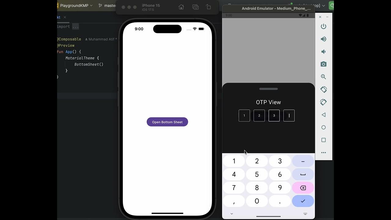 Bottom Sheet With OTP View in Kotlin and Compose Multiplatform - YouTube