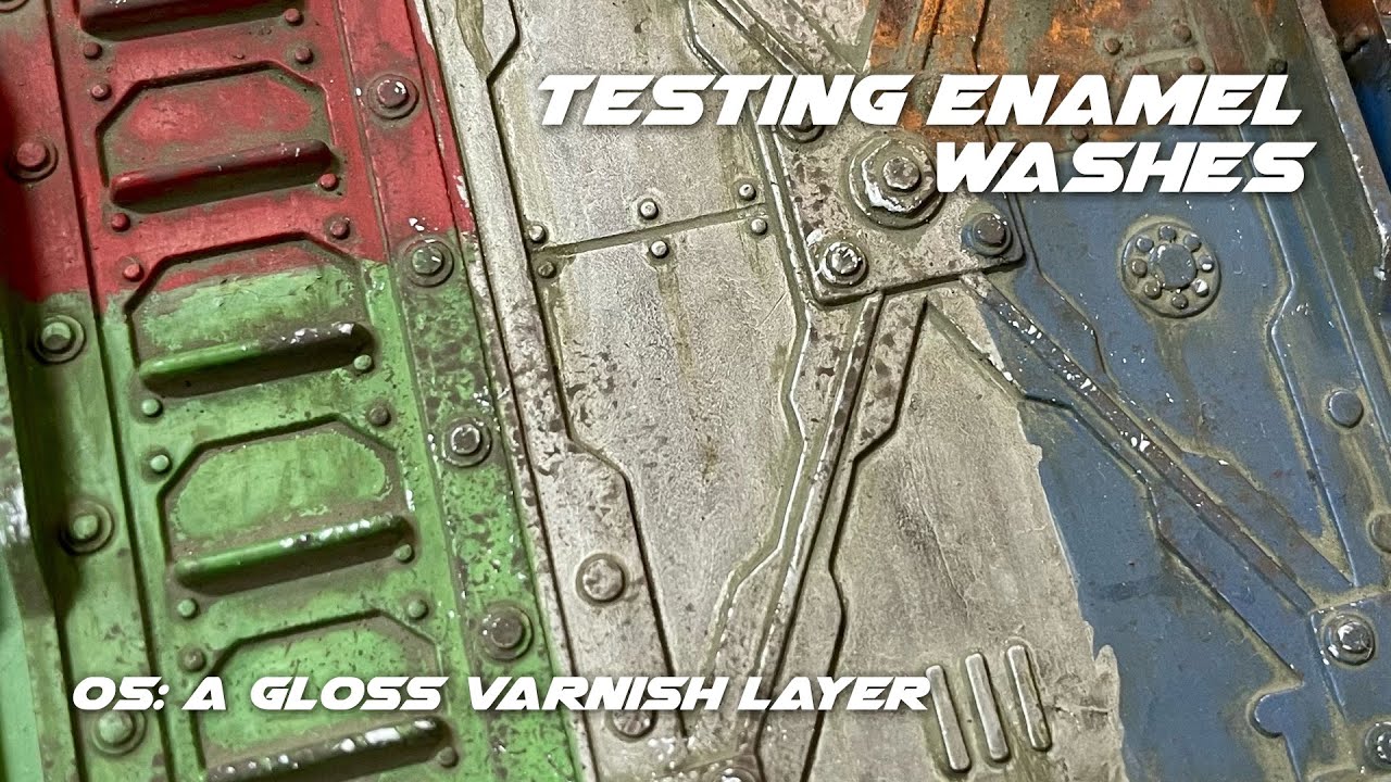 Testing Enamel Washes - 05 A gloss varnish layer - YouTube