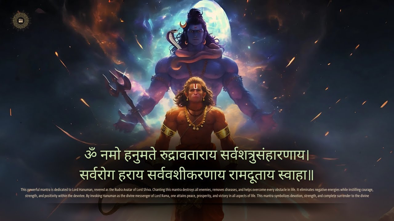 रुद्र हनुमान मंत्र | Ultimate Hanuman Mantra for Success and Protection ...