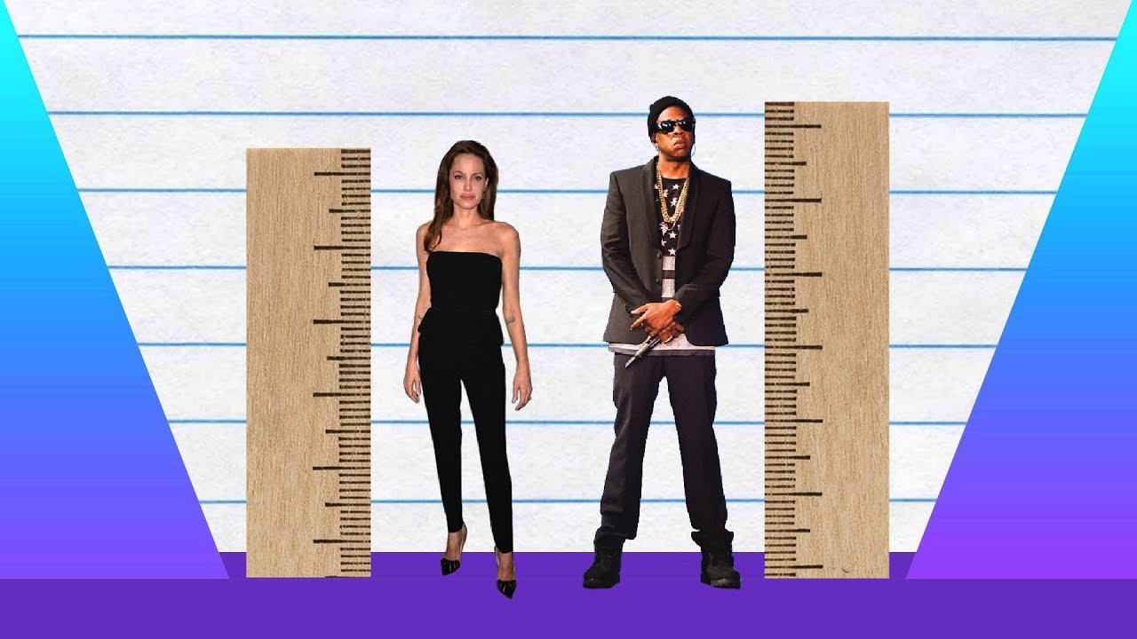 How Much Taller? - Angelina Jolie vs Jay Z! - YouTube