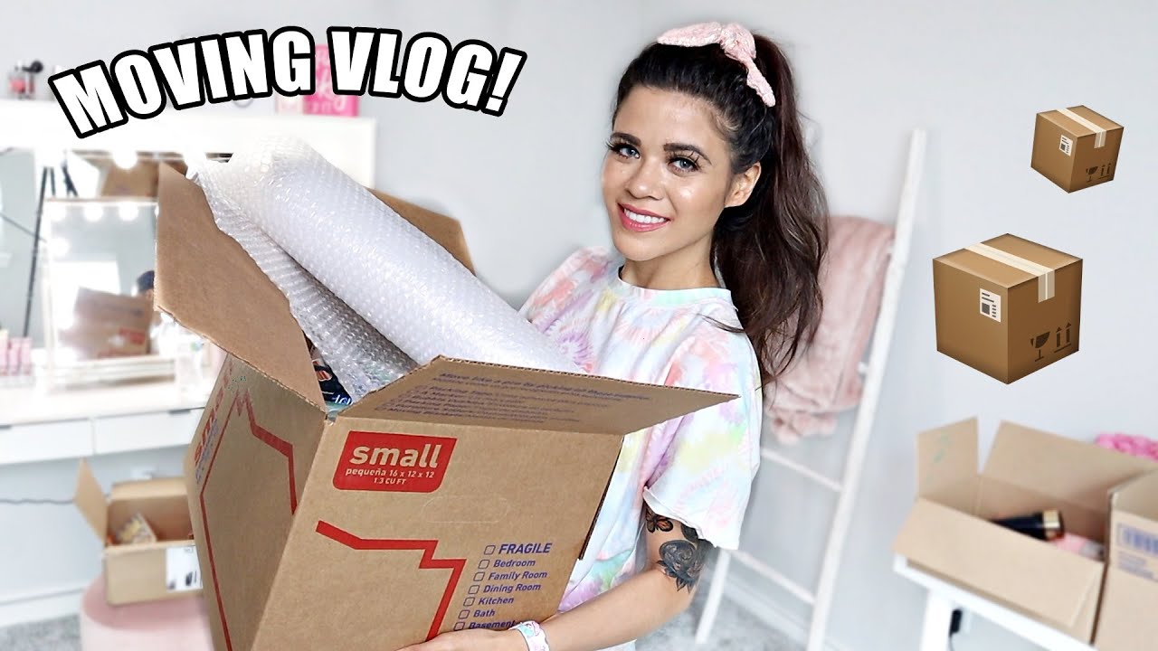 FLORIDA MOVING VLOG: packing my beauty room & $1,000 makeup collection ...