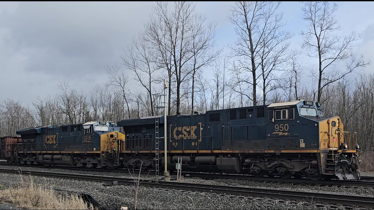 CSX X409 816 Axle Manifest Passes Kirkville West Bound. Longest CSX Manifest Yet; 2 Trains One ...