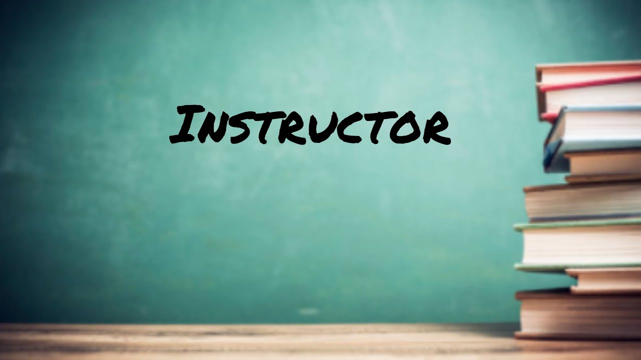 About your Instructor - YouTube