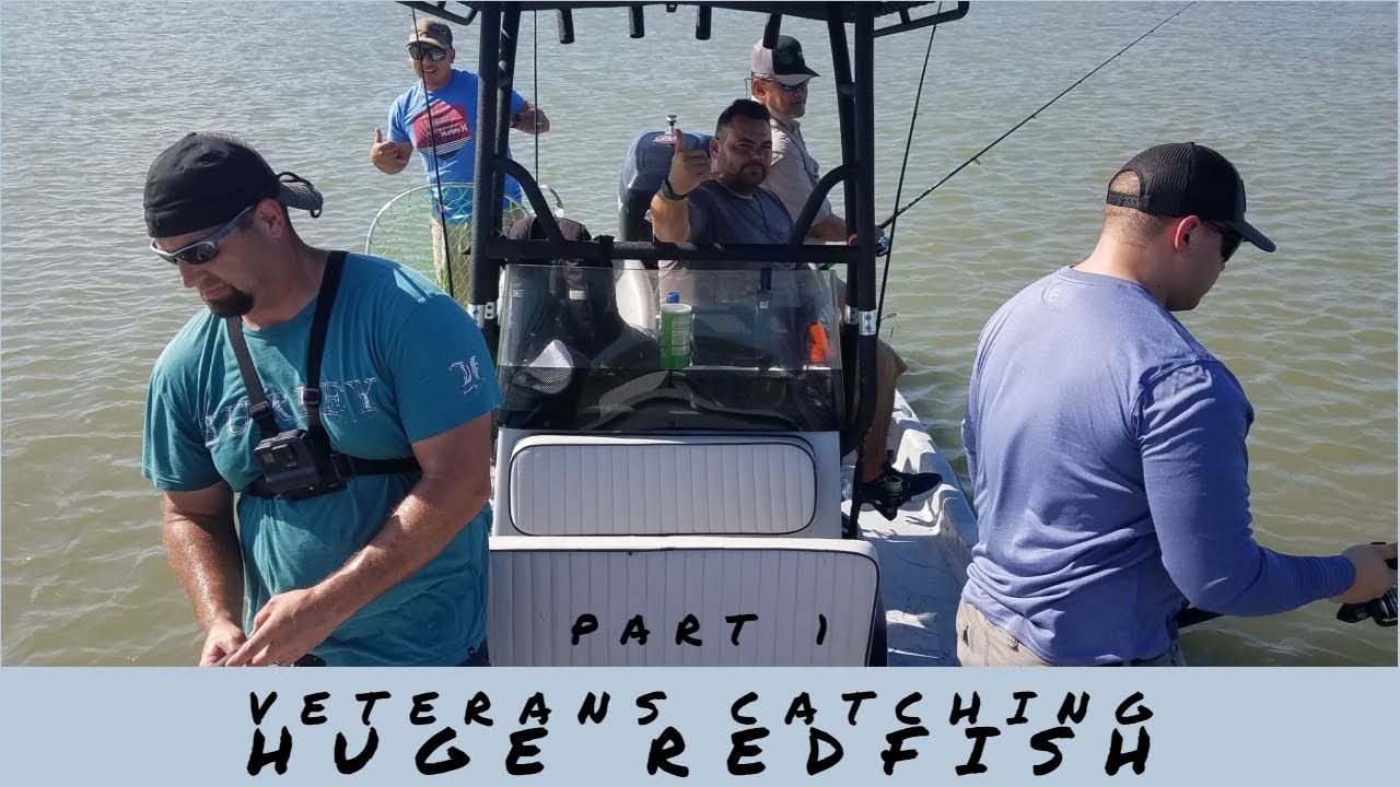 Veterans Catching Redfish Bay fishing Rockport TX (Part 1) - YouTube