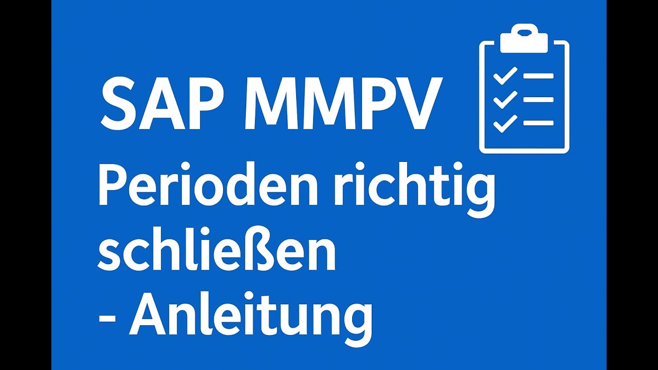 SAP: Periodenverschiebung mit MMPV richtig durchführen - YouTube