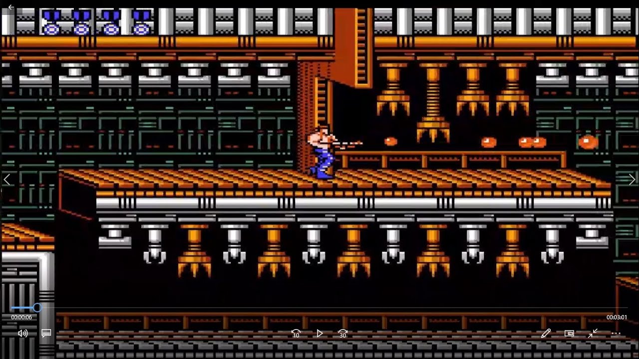 Contra Stage 7 Hangar Walkthrough NES Pucchu Tv - YouTube