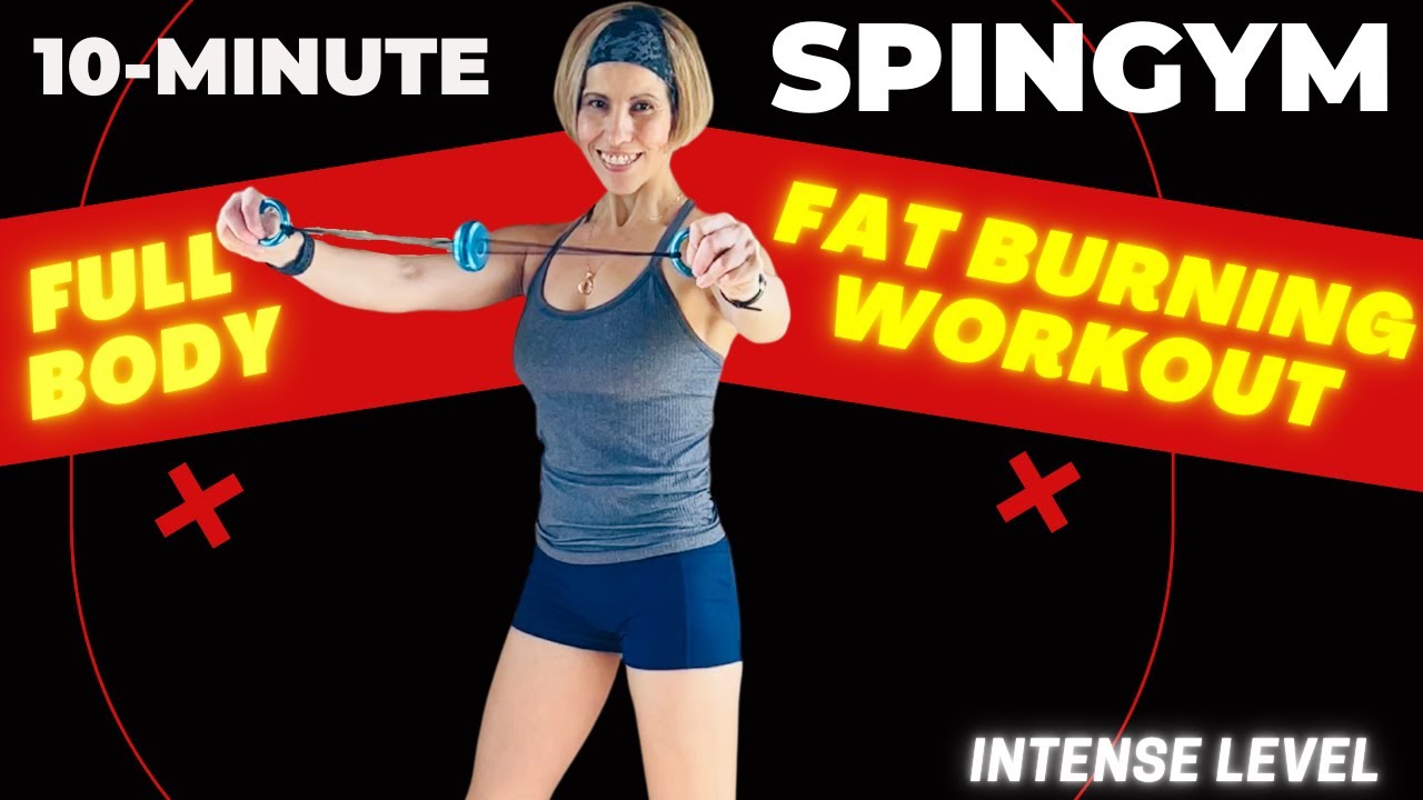 10 Min Full Body FAT BURNING Workout! | SPINGYM | Build Lean Muscle ...
