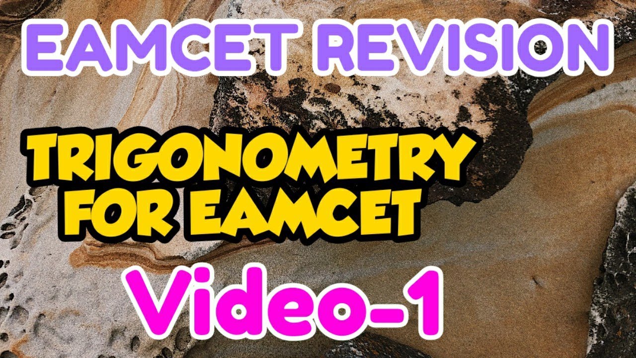 EAMCET REVISION-1| TRIGONOMETRY| eamcet formulae| tips &tricks ...