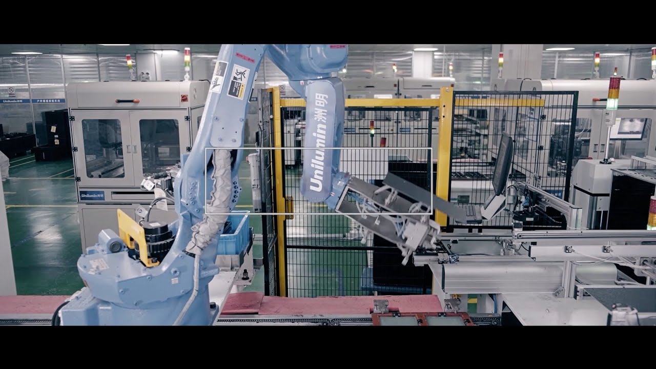 Unilumin automatic LED display factory - YouTube