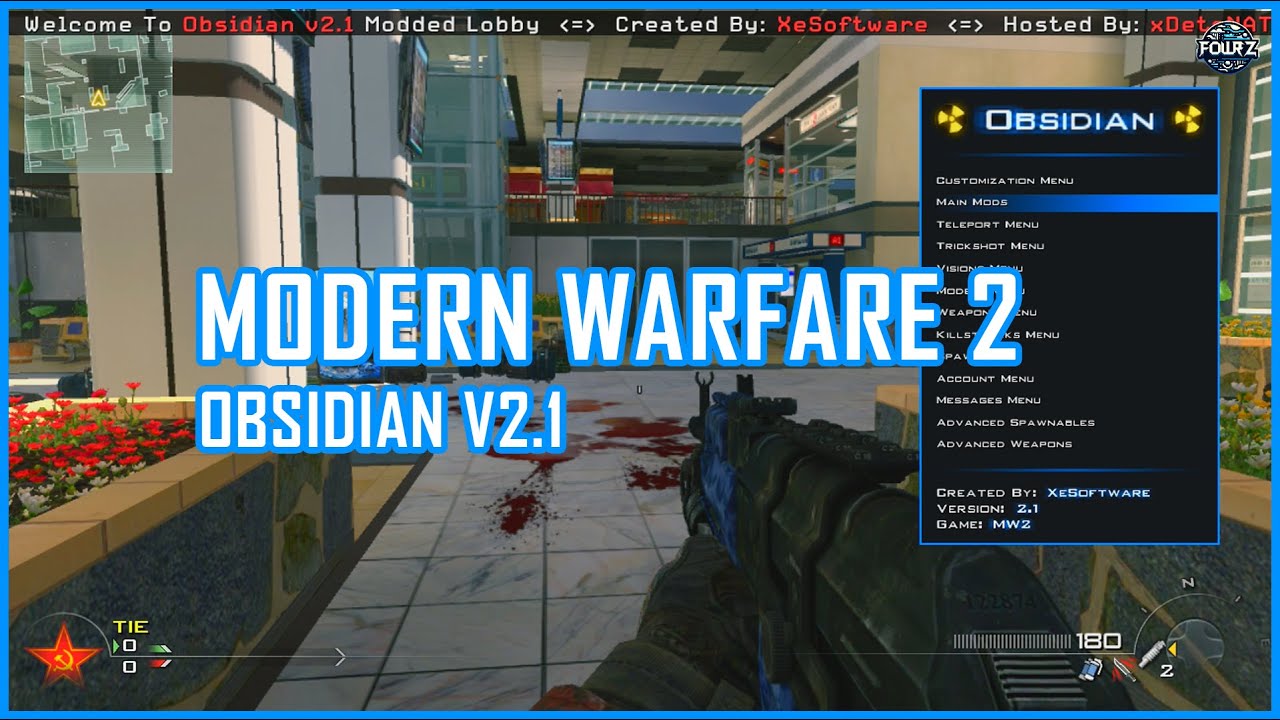 [XBOX360] Obsidian V2.1 Modern Warfare 2 GSC Mod Menu [TU9] - YouTube