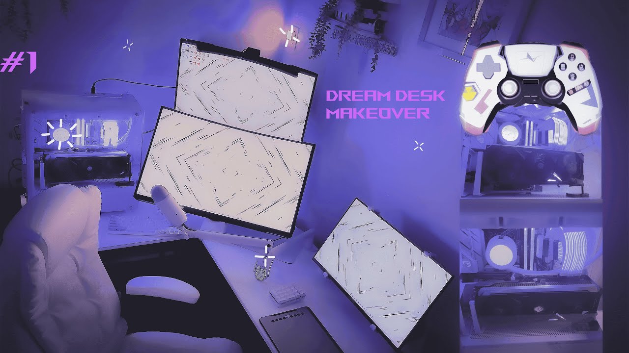 Dream Desk Set Up Make Over Ultimate Room Transformation - YouTube