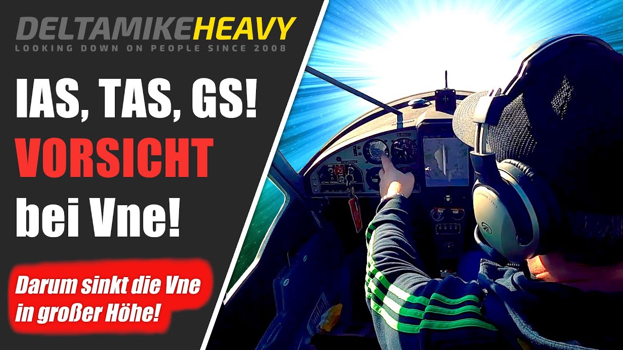 Alles zu IAS, TAS und GS - aber VORSICHT bei Vne in der Höhe! - YouTube