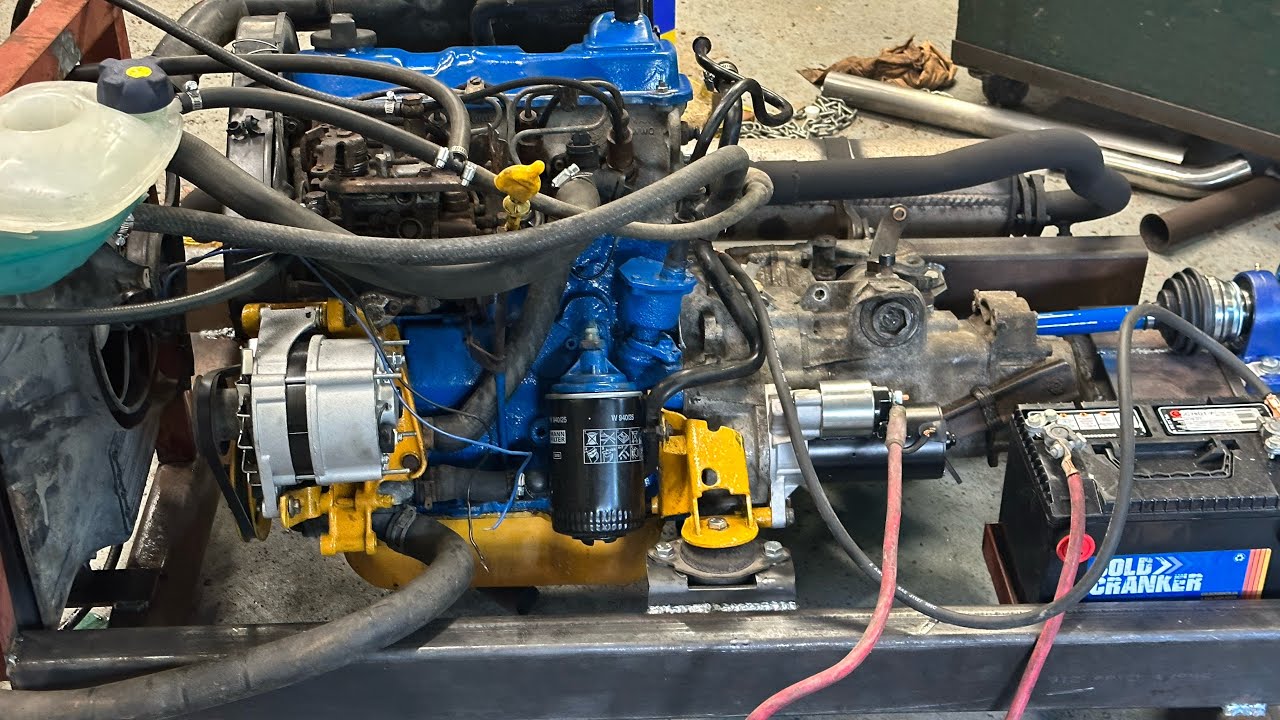 HOMEMADE 53 HP PTO POWER UNIT - YouTube