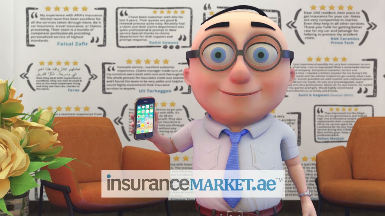 Insurance Market.ae 3D Cartoon Animation "Alfred" - YouTube
