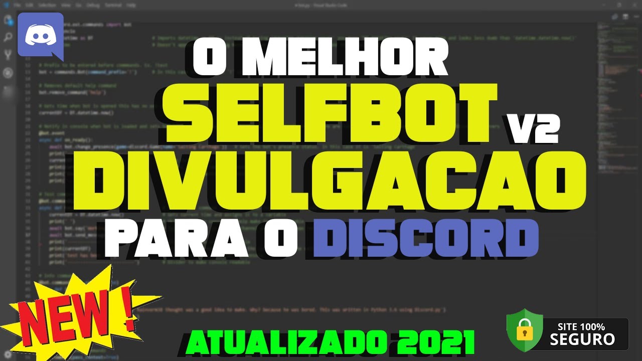 Selfbot para divulgação discord v2 - Atualizado 2021 - (pt-BR) - YouTube