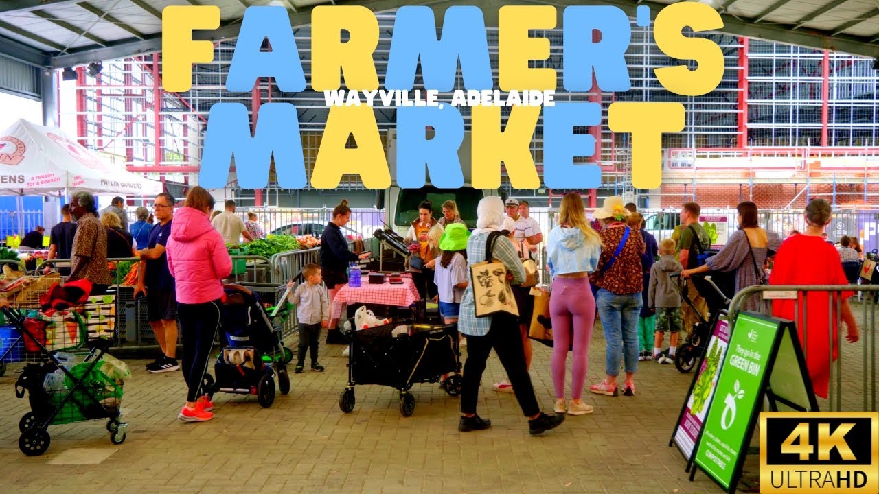 Wayville Farmers Market, Adelaide [4K] | Virtual Walk Tour - 60fps ...