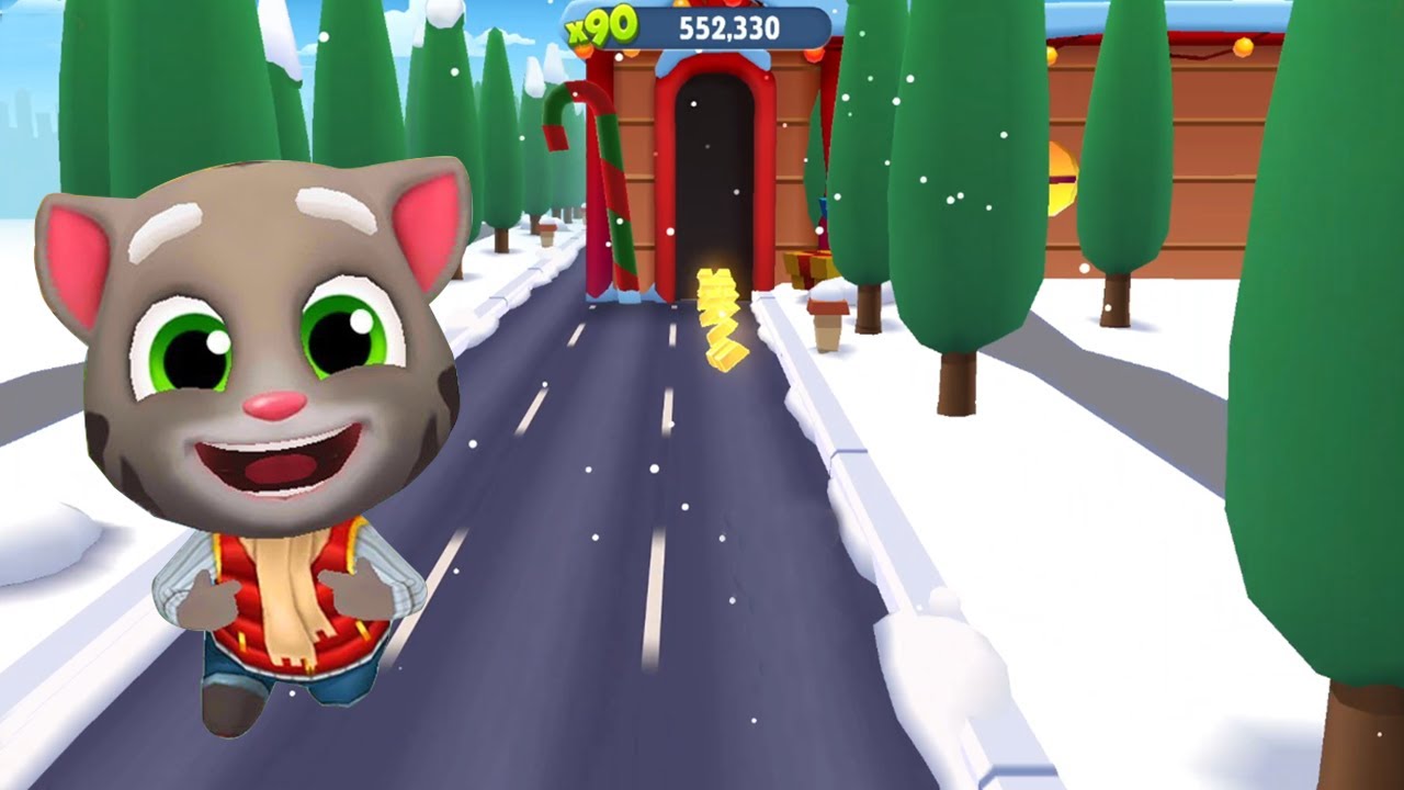 talking tom gold run - Frozen Tom unlocks Angela’s night in the snow ...