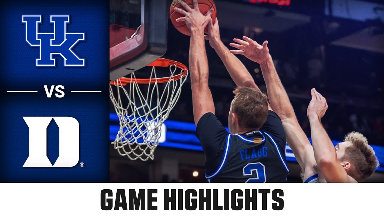 Duke vs. Kentucky Game Highlights | 2024-25 ACC Men's Basketball - YouTube
