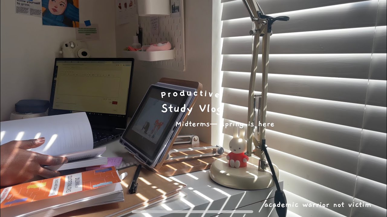 STUDY VLOG—midterm szn 𐙚 ᝰ, uni diaries s2 ep2 - YouTube