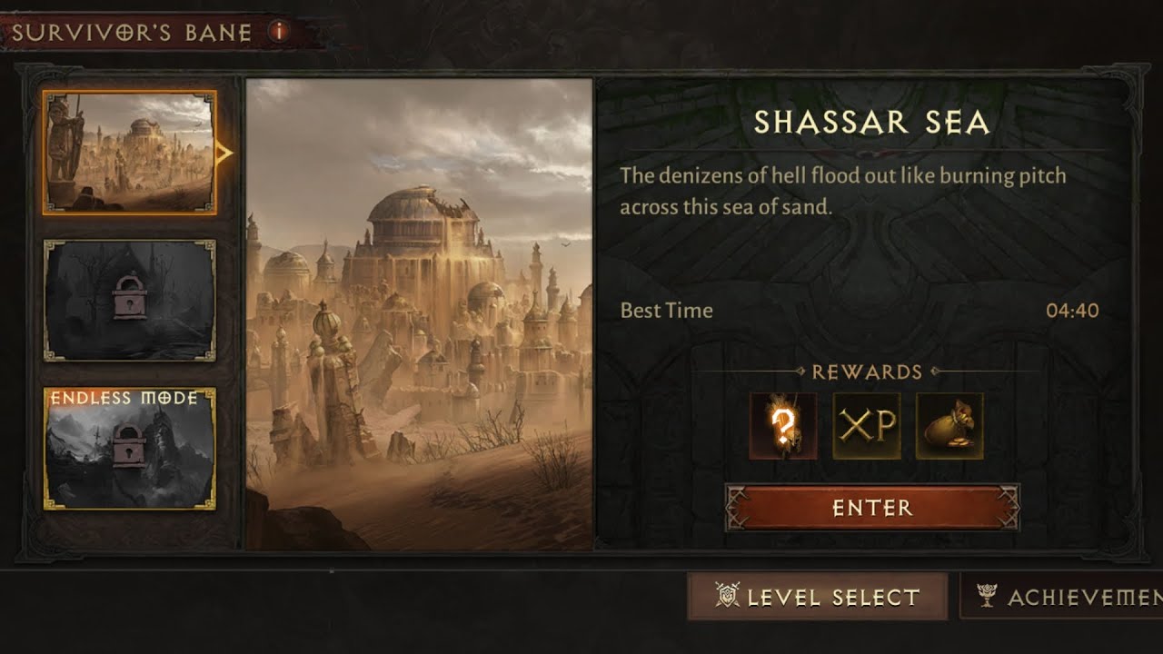 Diablo Immortal Survivor 's Bane SHASSAR SEA NECROMANCER Gameplay - YouTube